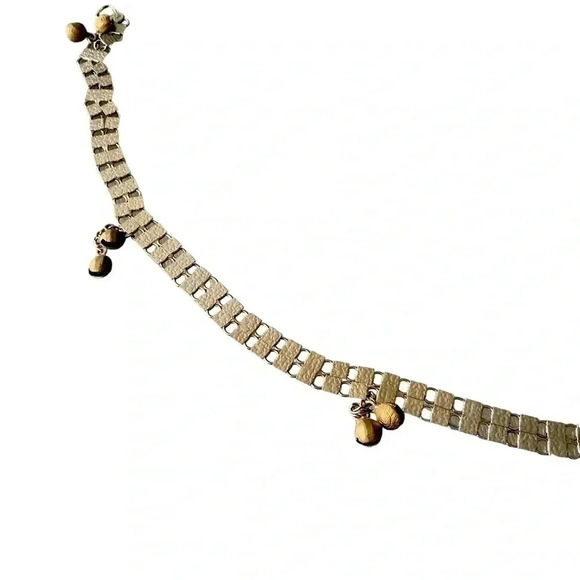 Accessories | Vintage Gold Metallic Square Chain Belt With Dangle ...